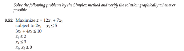 Solved A) Solve this linear programming optimization problem | Chegg.com