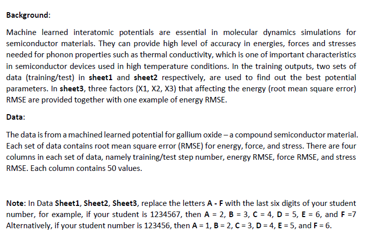 Solved Background: Machine learned interatomic potentials | Chegg.com