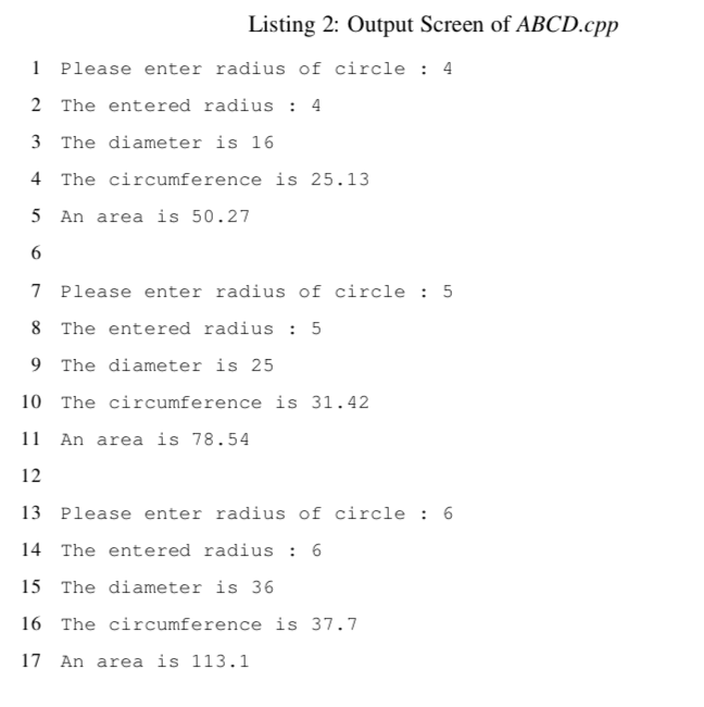 Solved Listing 1 shows ABCD.cpp program to compute | Chegg.com
