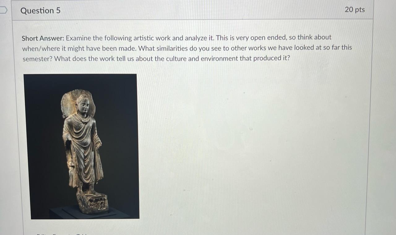 Short Answer: Examine the following artistic work and | Chegg.com