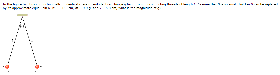 Solved In the figure two tiny conducting balls of identical | Chegg.com