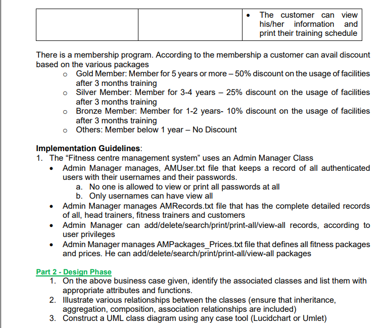 Solved Part 1 - System Requirements: User Registration and | Chegg.com