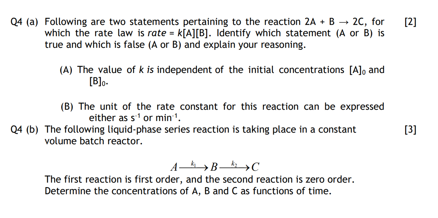 Q4 (a) ﻿Following are two statements pertaining to | Chegg.com