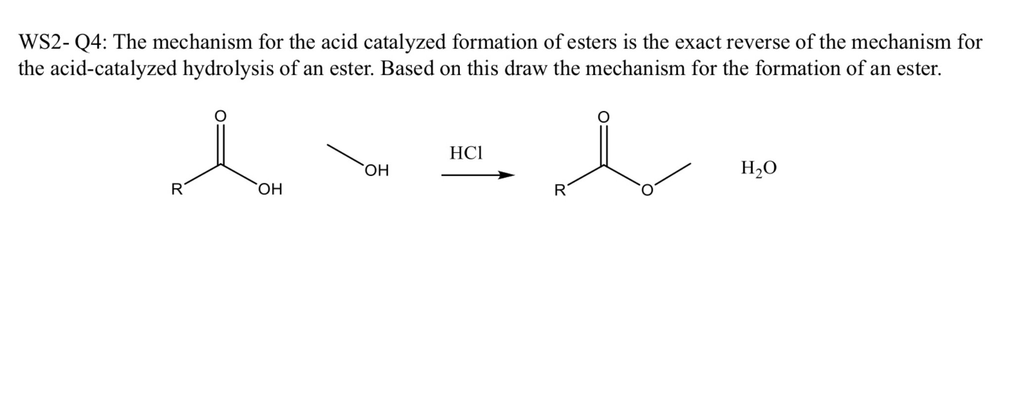 Solved The mechanism for the acid catalyzed formation of | Chegg.com
