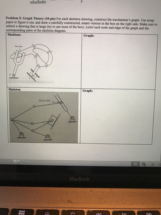 Solved Problem 5: Graph Theory (10 pts) For each skeleton | Chegg.com