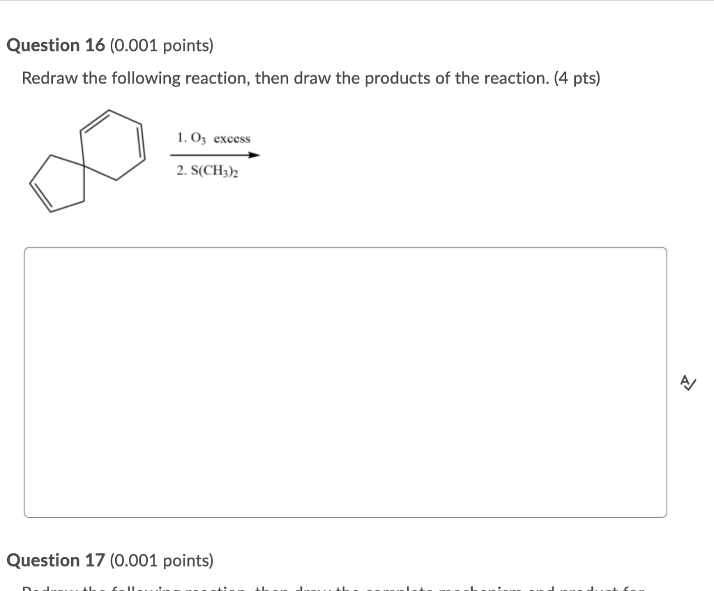 Solved Question 16 (0.001 points) Redraw the following | Chegg.com