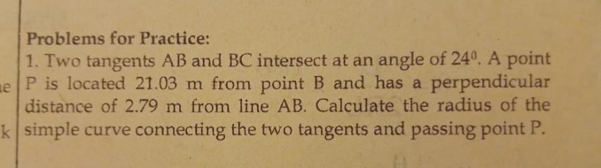 Solved Problems for Practice:Two tangents AB ﻿and BC | Chegg.com