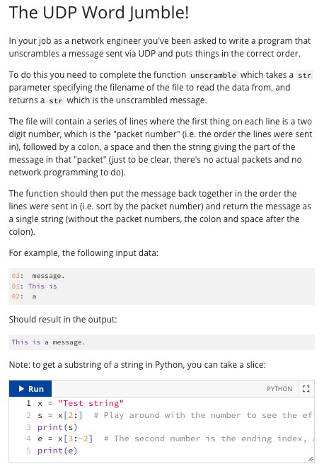 Solved The UDP Word Jumble! In your job as a network | Chegg.com