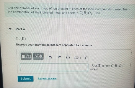 Solved Give the number of each type of ion present in each | Chegg.com