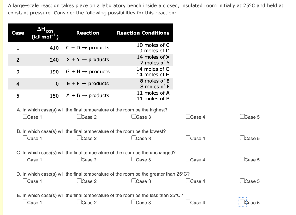 Solved A large-scale reaction takes place on a laboratory | Chegg.com