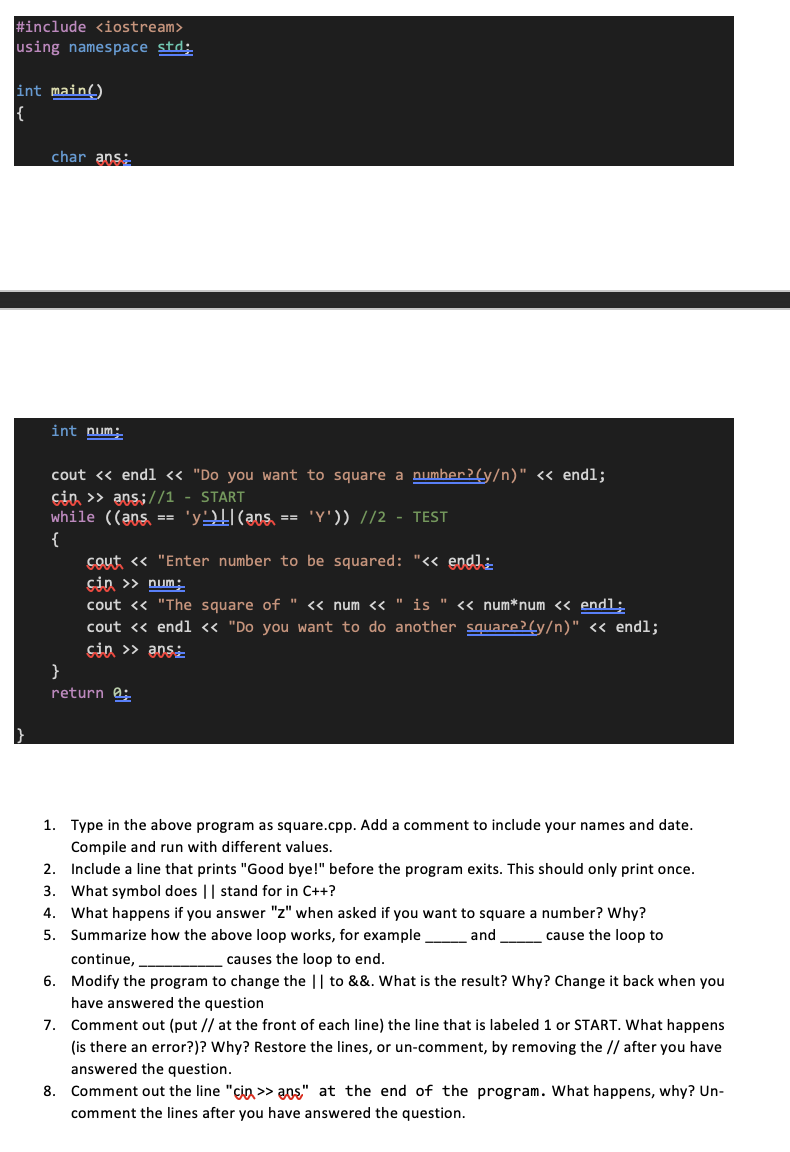 Solved #include using namespace std; int | Chegg.com