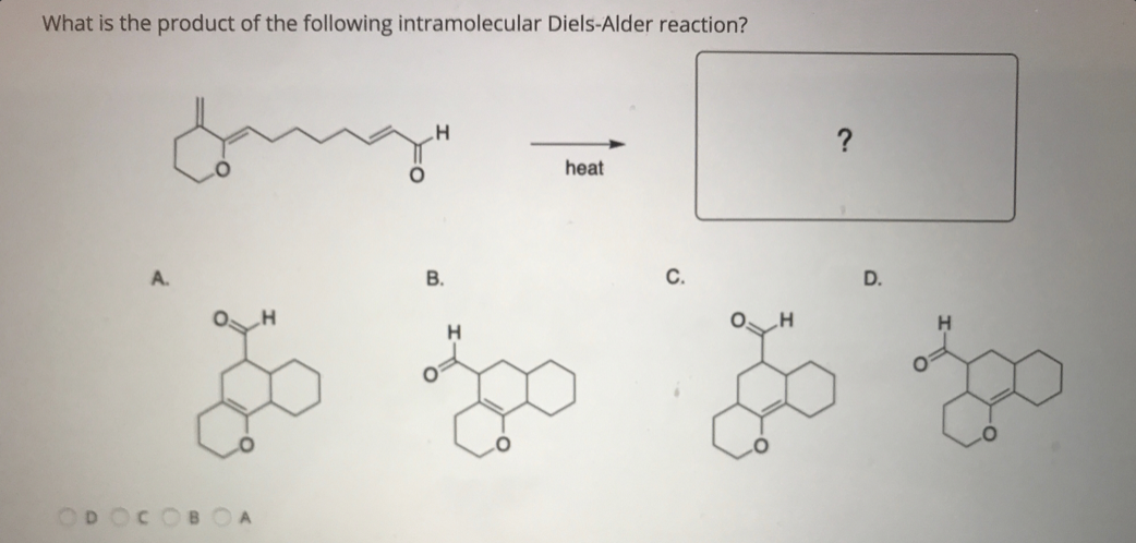 Solved What is the product of the following intramolecular | Chegg.com