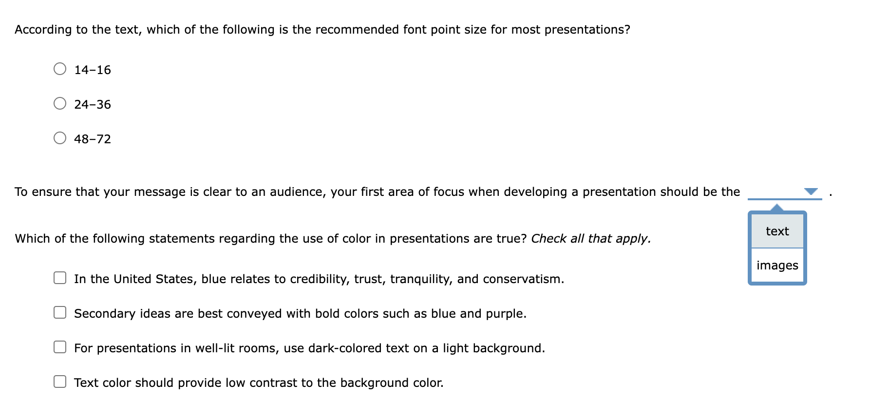 Solved According to the text, which of the following is the | Chegg.com