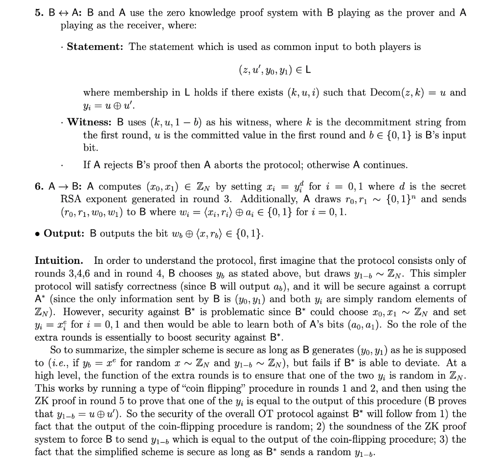 Solved The Protocol We present the protocol sequentially, | Chegg.com