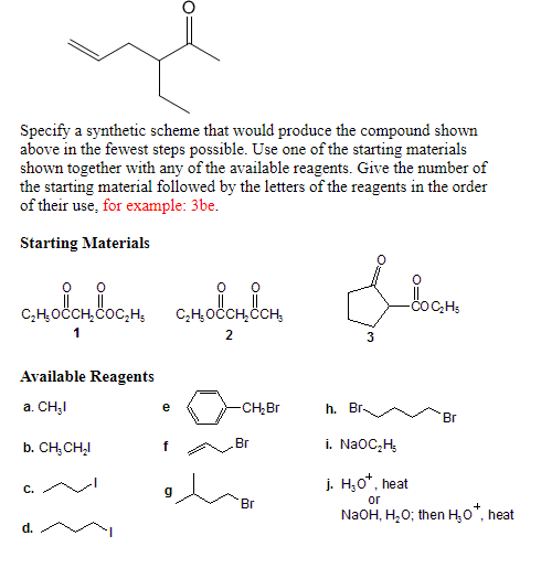 Solved Specify a synthetic scheme that would produce the | Chegg.com