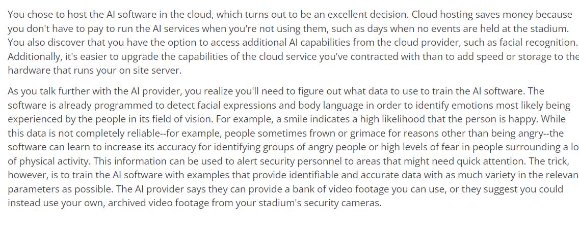 Solved You work with the IT department of a large sports | Chegg.com