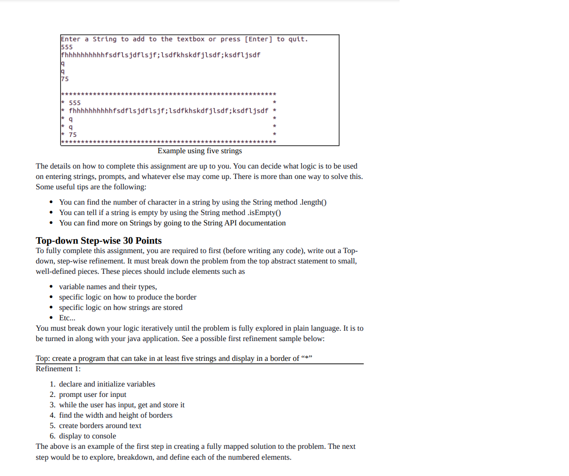Solved Homework 2: Text Box Problem. Summary: We will create | Chegg.com