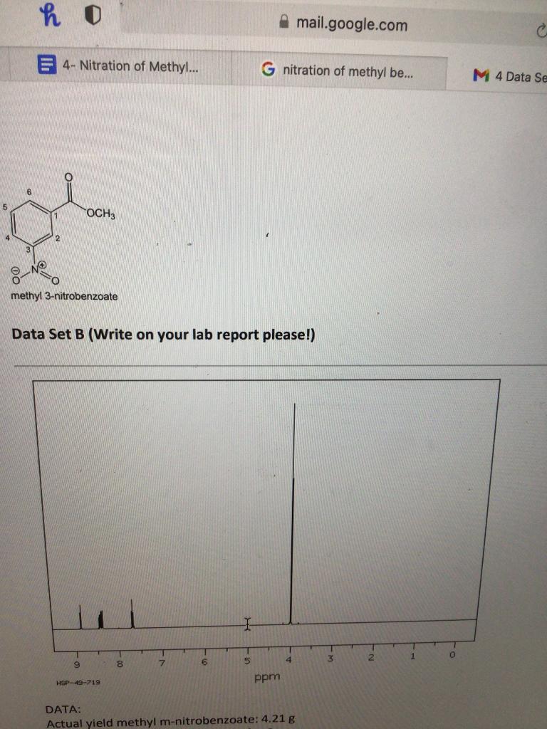 Solved Label each peak of the NMR spectrum to the specific | Chegg.com