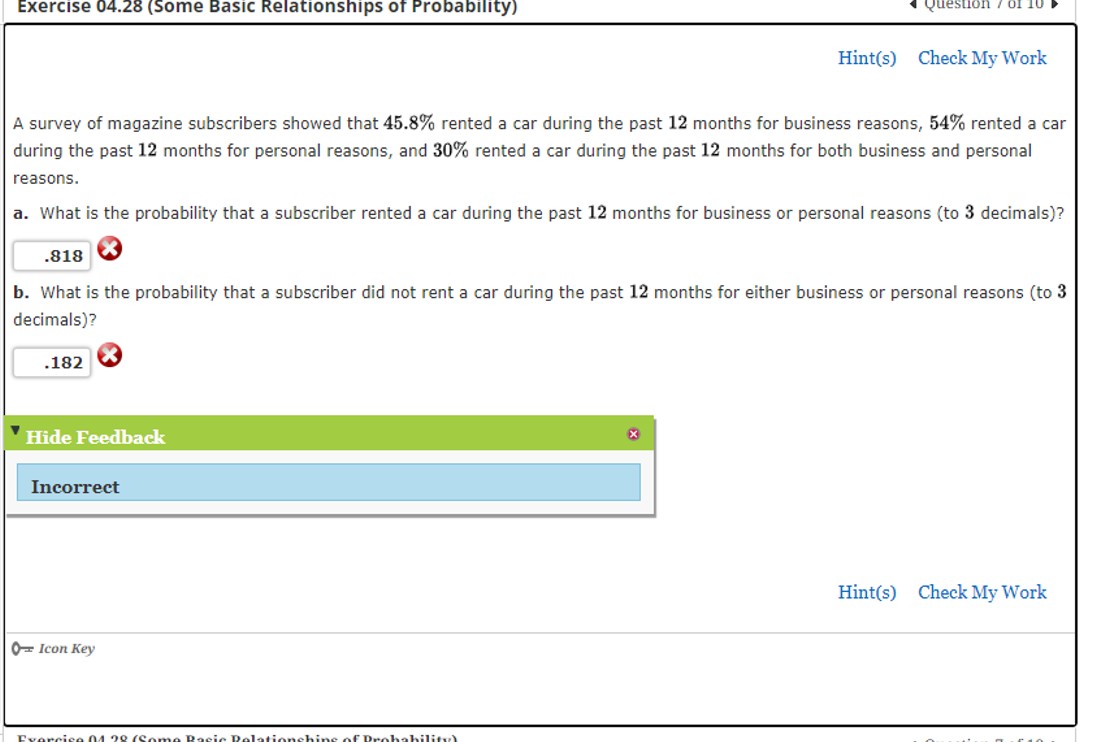 Solved Exercise 04.28 (Some Basic Relationships of | Chegg.com