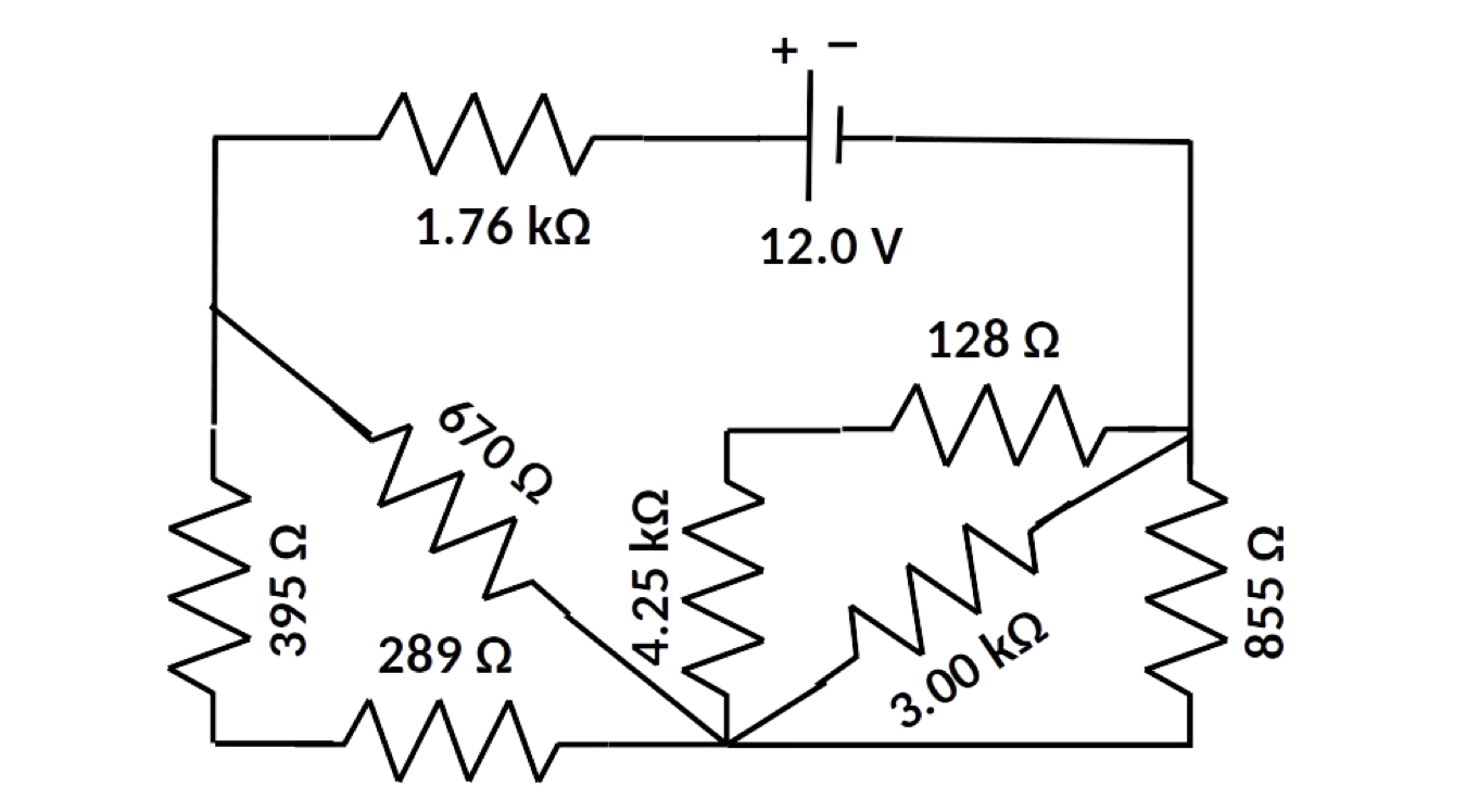 Solved 1. A DC circuit is pictured. Find the equivalent | Chegg.com