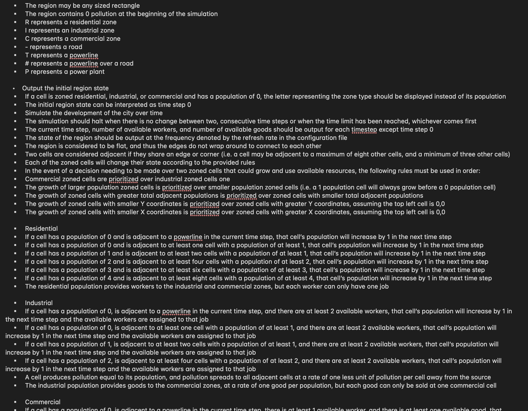 Solved Project 1 Simcity Instructions For This Project You