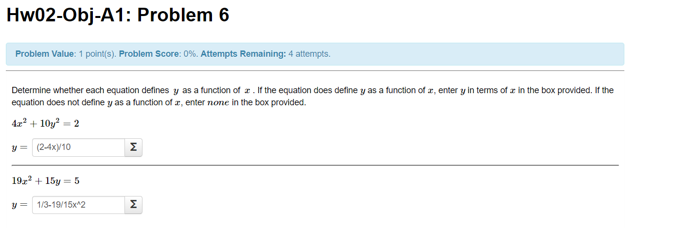 Solved HwO2-Obj-A1: Problem 6 Problem Value: 1 point(s). | Chegg.com