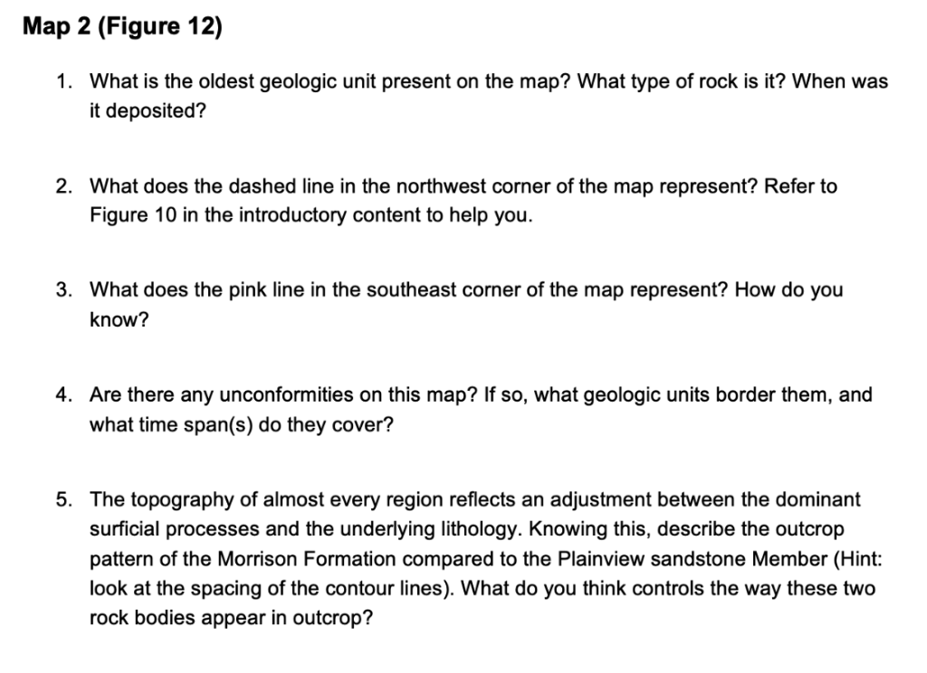 Solved 2 Geologic Maps (Figures 11 and 12) EXERCISE 1: | Chegg.com