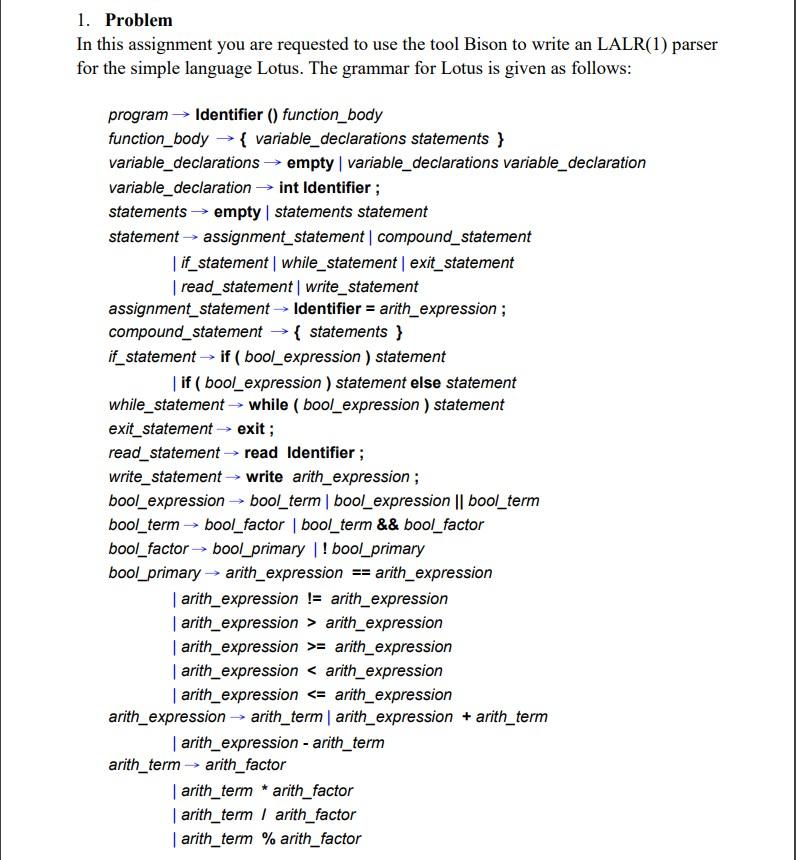 Solved 1. Problem In this assignment you are requested to | Chegg.com