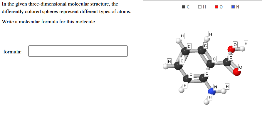 Solved In the given three-dimensional molecular structure, | Chegg.com