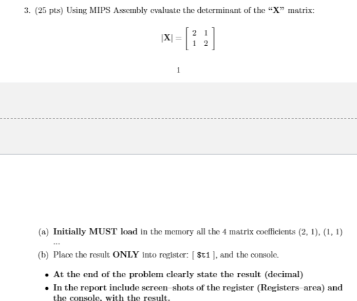 Solved 3. (25 pts) Using MIPS Assembly evaluate the | Chegg.com