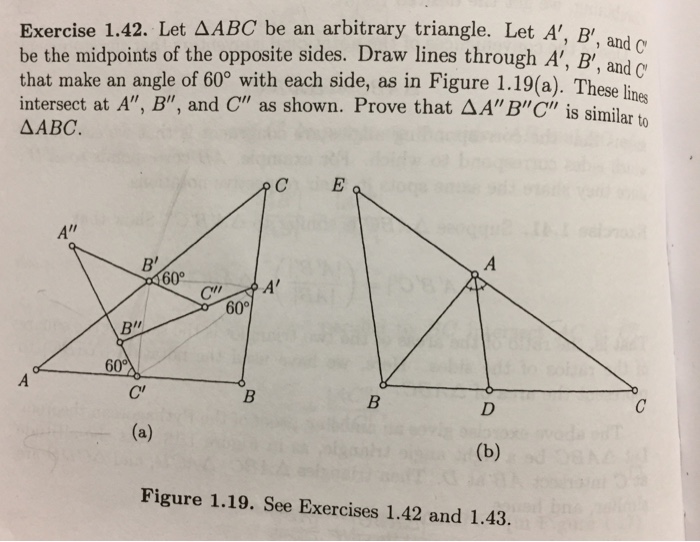 Solved Let Delta ABC be an arbitrary triangle. Let A', B', | Chegg.com