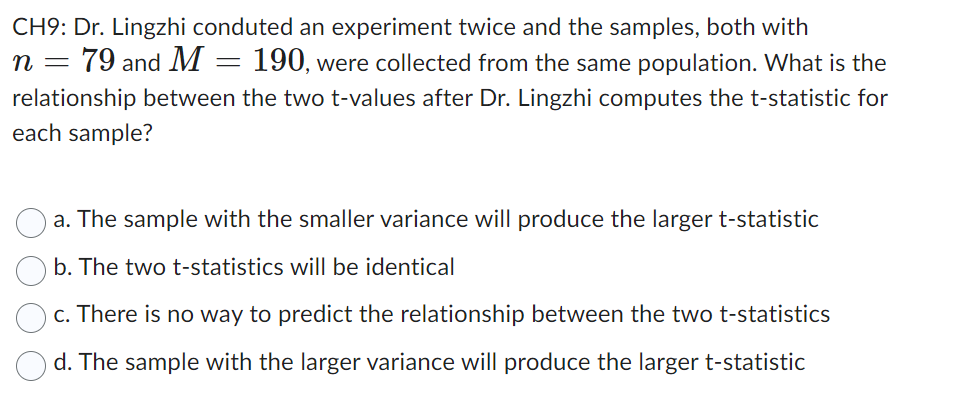 Solved CH8: Dr. Ashley selects a sample of n=25 from a | Chegg.com