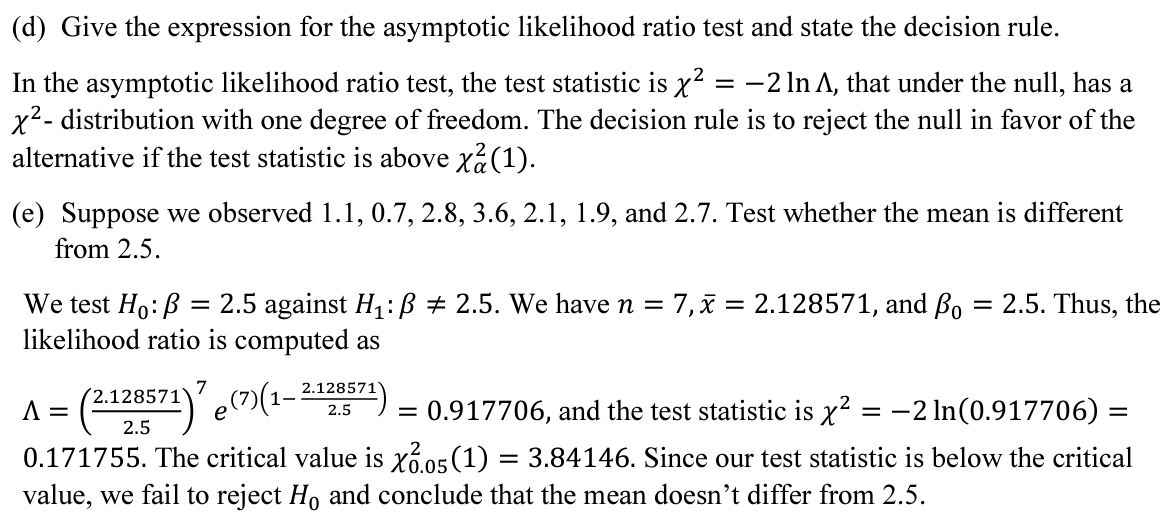 Solved Problem 5. Let X1,…,Xn be iid exponential random | Chegg.com