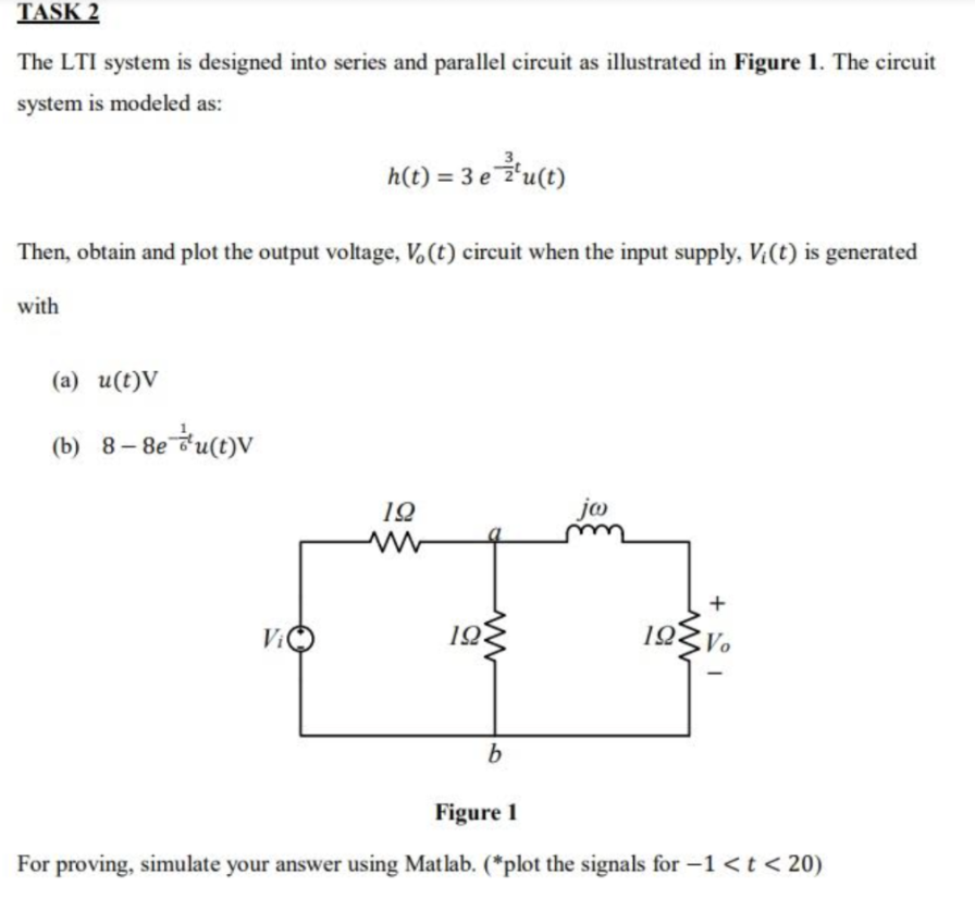 Solved The LTI system is designed into series and parallel | Chegg.com