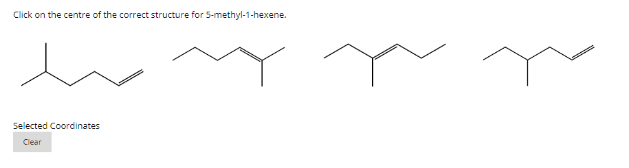 Solved Click on the centre of the correct structure for | Chegg.com