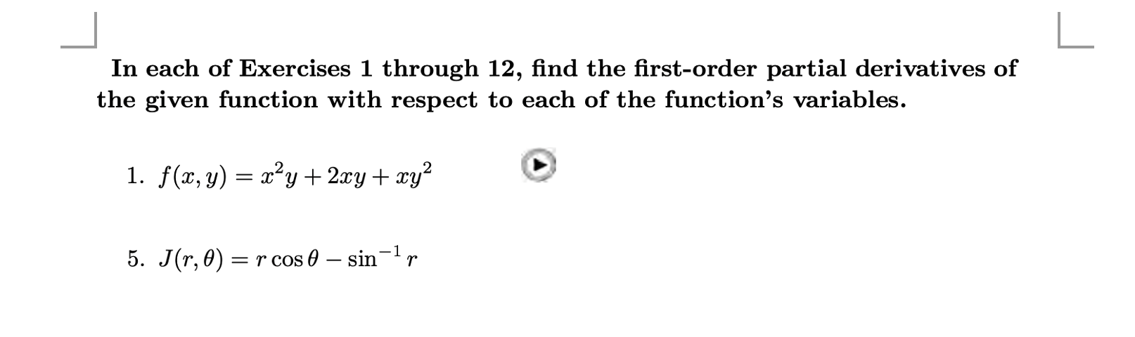 Solved In each of Exercises 1 through 12, find the | Chegg.com