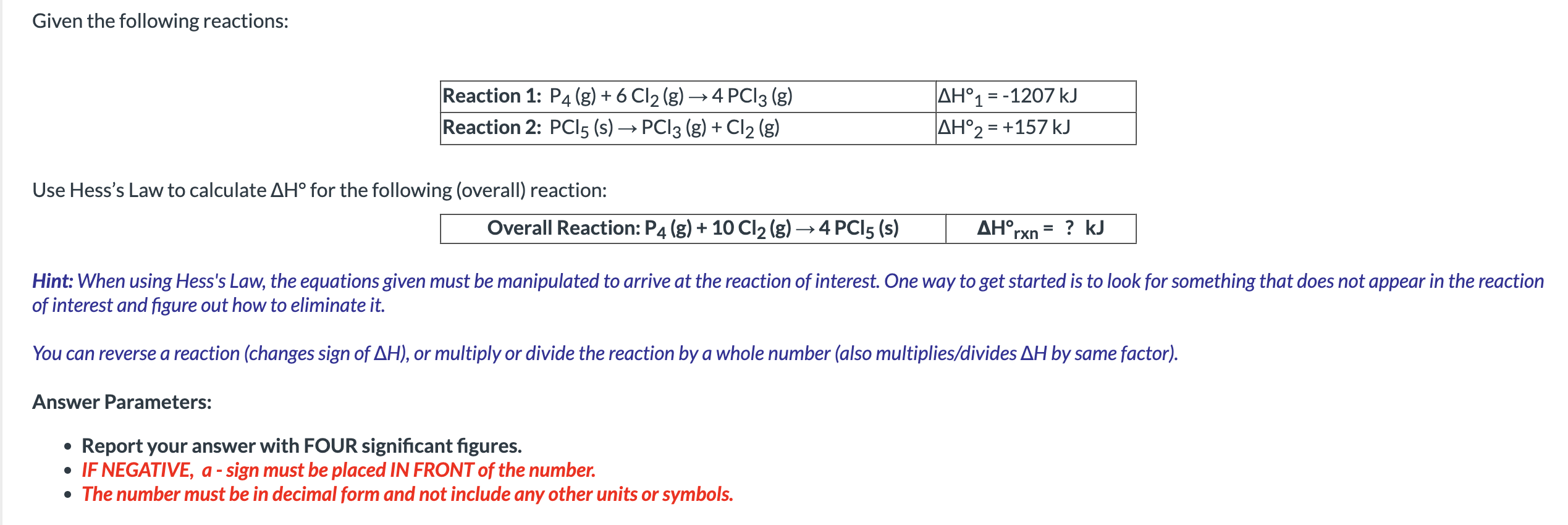 Solved Given the following reactions: Use Hess's Law to | Chegg.com Solved Given the following reactions: Use Hess's Law to | Chegg.com