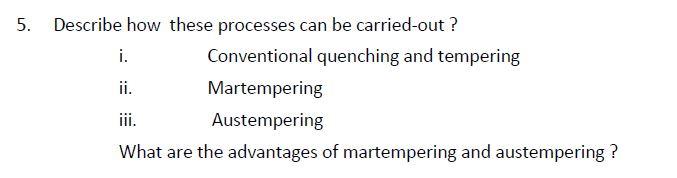 Solved 5. Describe how these processes can be carried-out? | Chegg.com