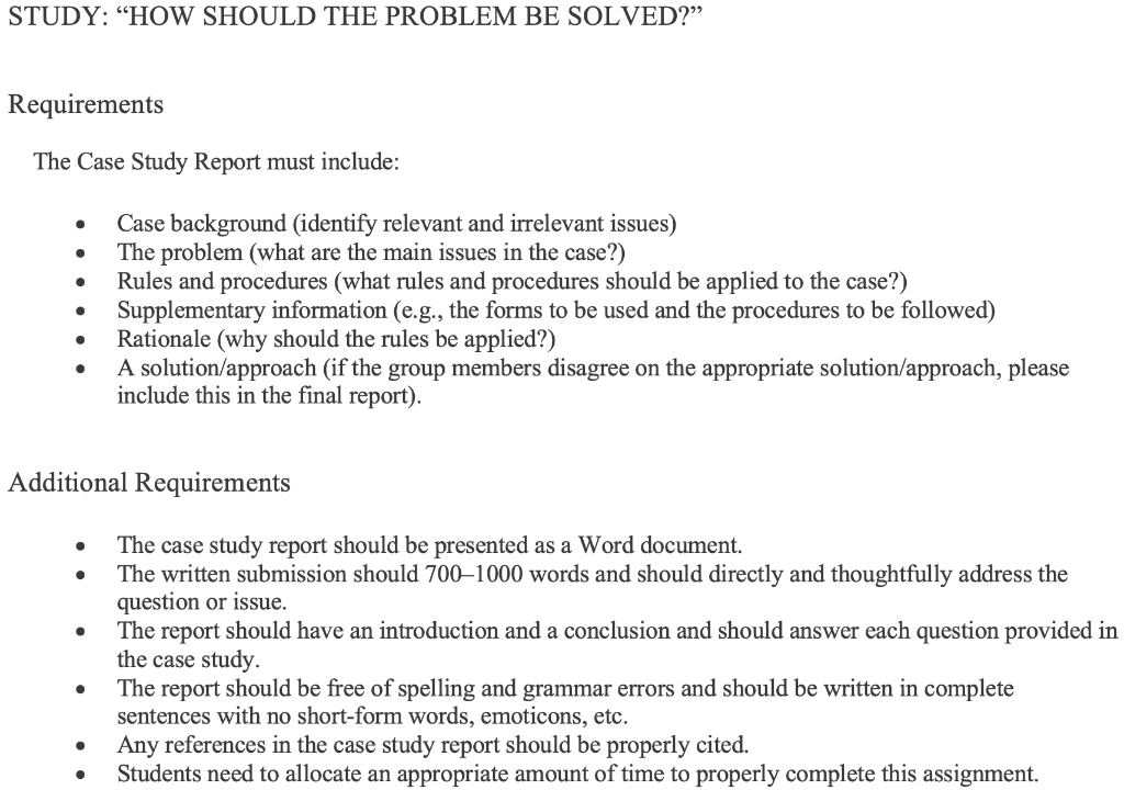 Solved STUDY: "HOW SHOULD THE PROBLEM BE SOLVED?" | Chegg.com