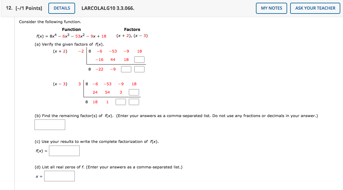 Solved 8. [-/1 Points) DETAILS LARCOLALG10 3.3.050. Write | Chegg.com