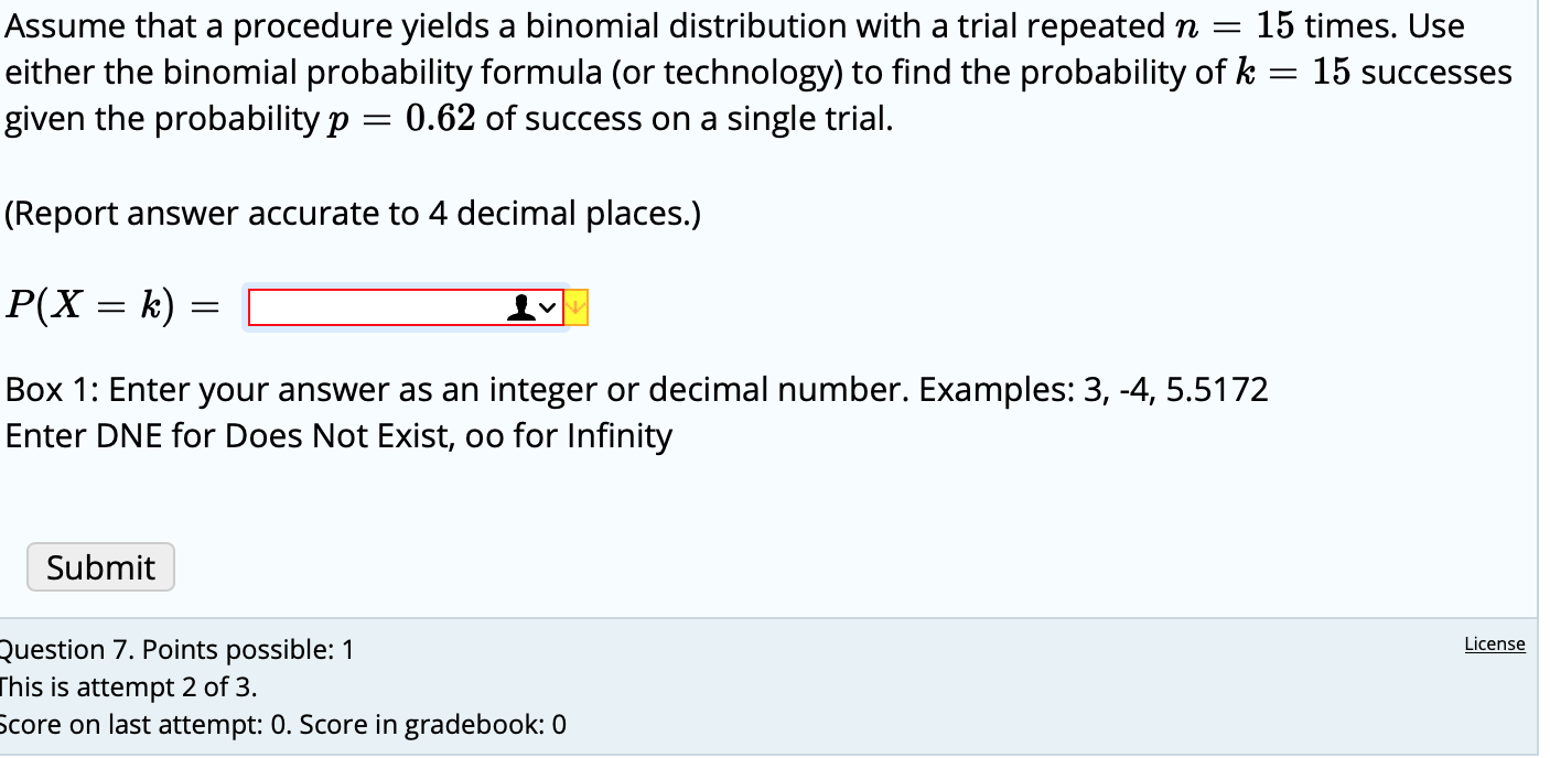 Solved Assume that a procedure yields a binomial | Chegg.com