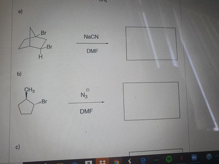 Solved 113 NaCN DMF ols BF DMF @ ** See | Chegg.com