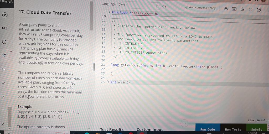 Solved 17. Cloud Data Transfer A company plans to shift its | Chegg.com