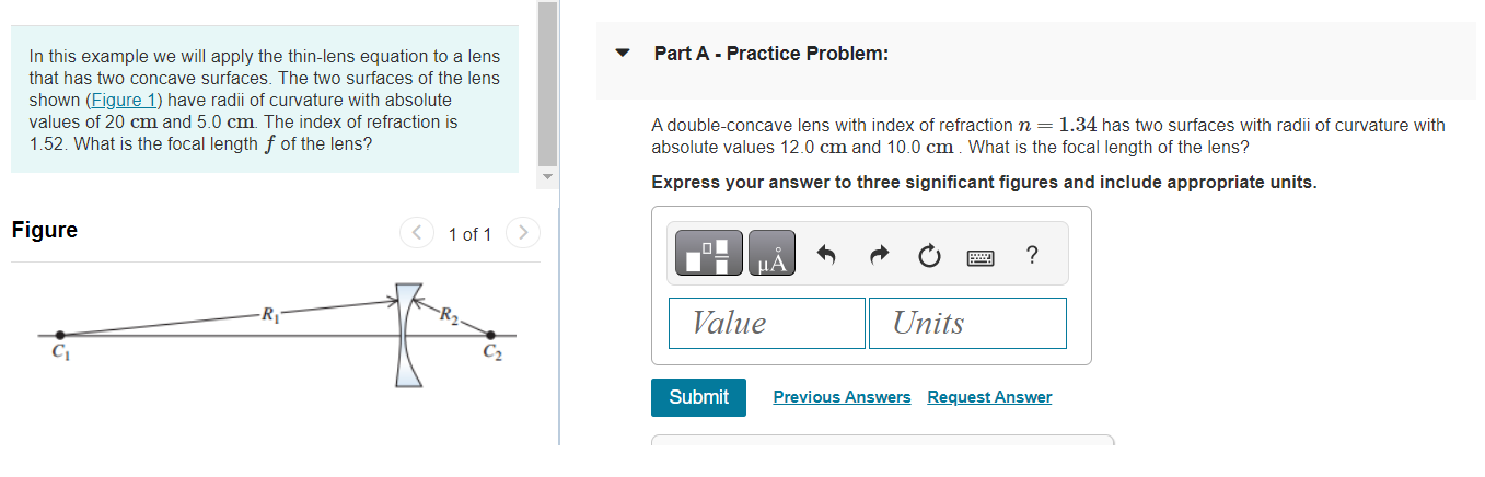 Solved In this example we will apply the thin-lens equation | Chegg.com