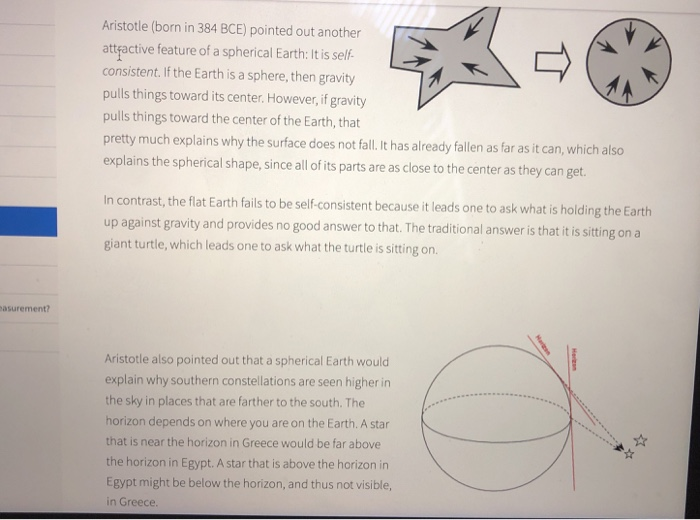 Solved Aristotle (born in 384 BCE) pointed out another | Chegg.com
