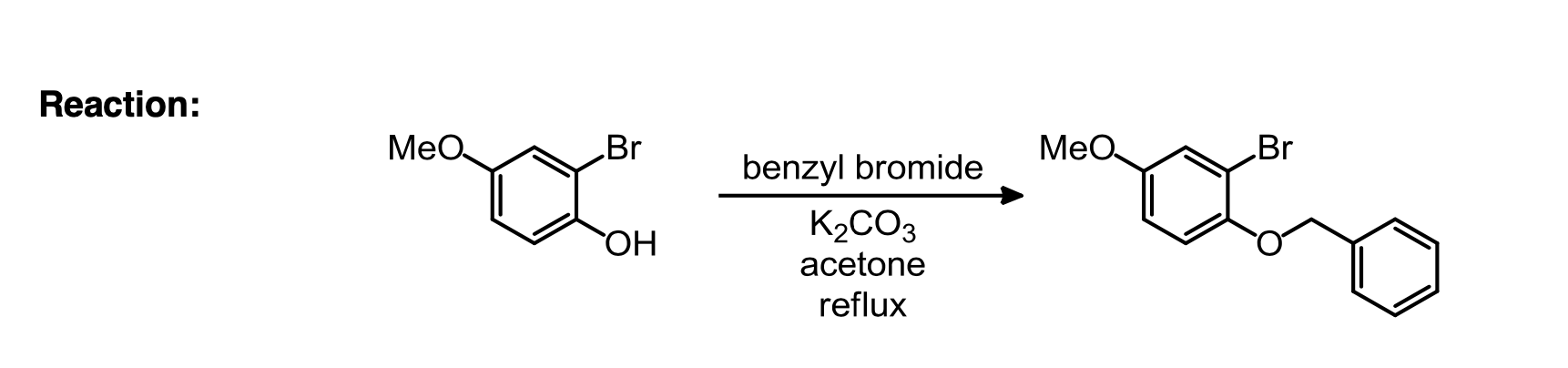 Reaction: acetone reflux Lab \#2: Williamson Ether | Chegg.com