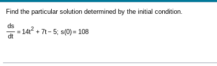 Solved Find the particular solution determined by the | Chegg.com