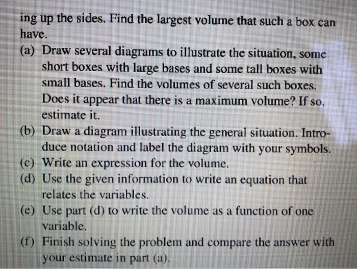 Solved 12. Consider the following problem: A box with an | Chegg.com