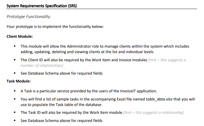 Solved Prototype Functionality Your prototype is to | Chegg.com