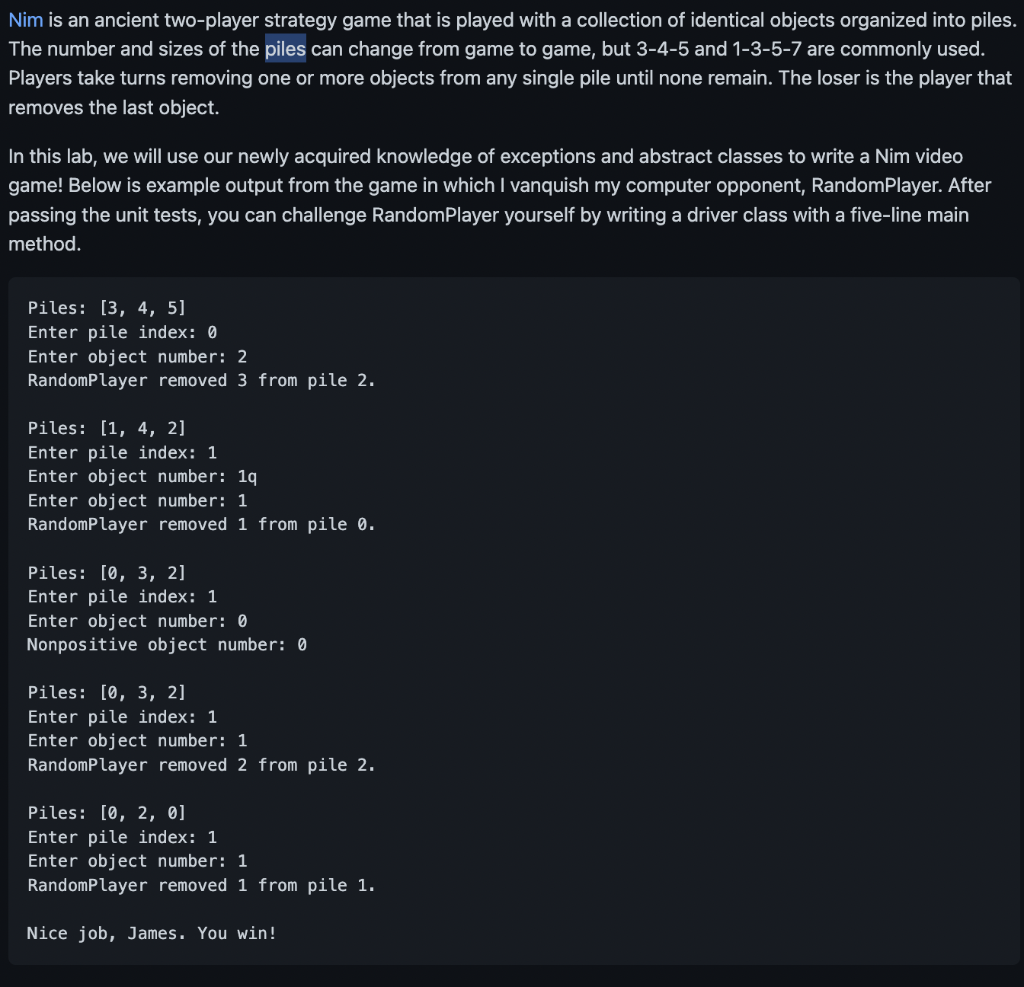 Solved Nim Is An Ancient Two Player Strategy Game That Is 